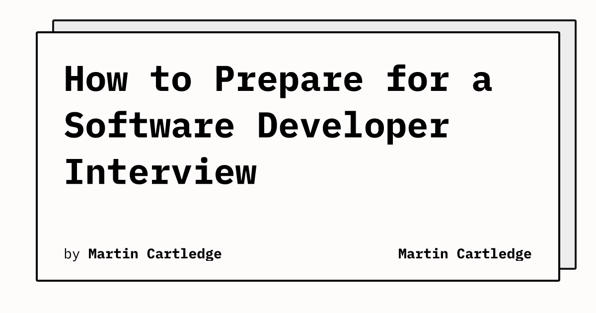 How to Prepare for a Software Developer Interview
