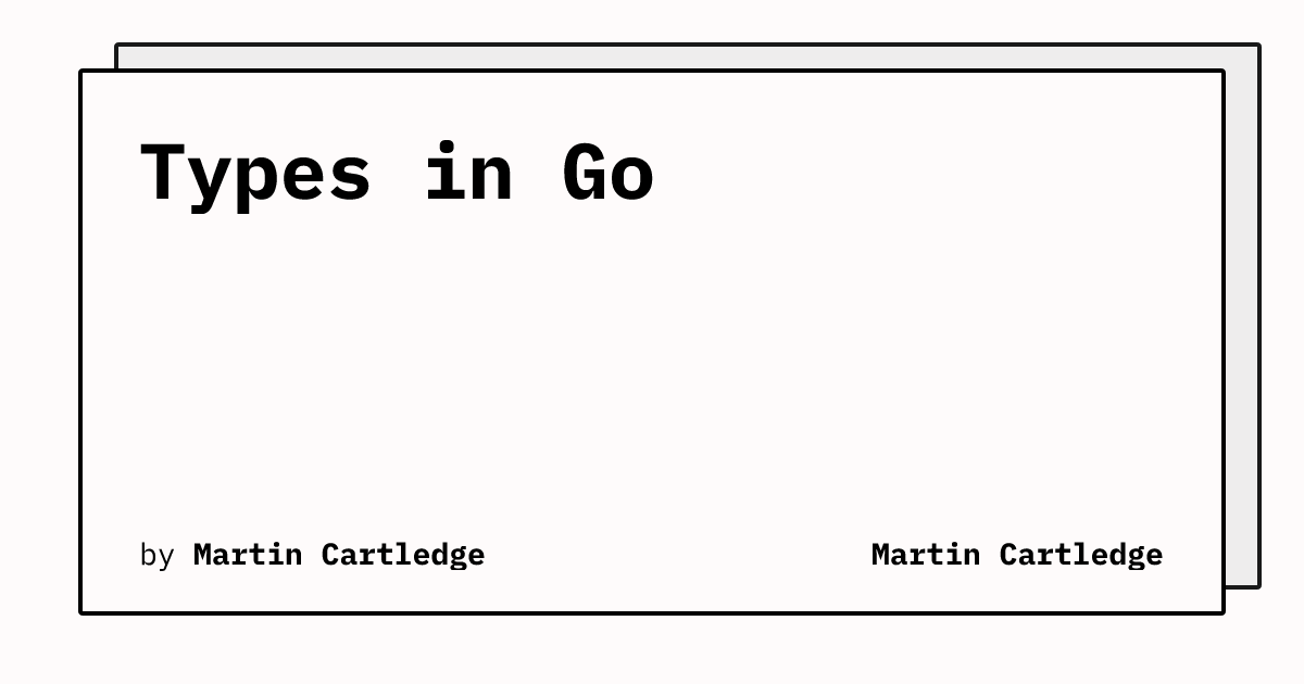 Types in Go